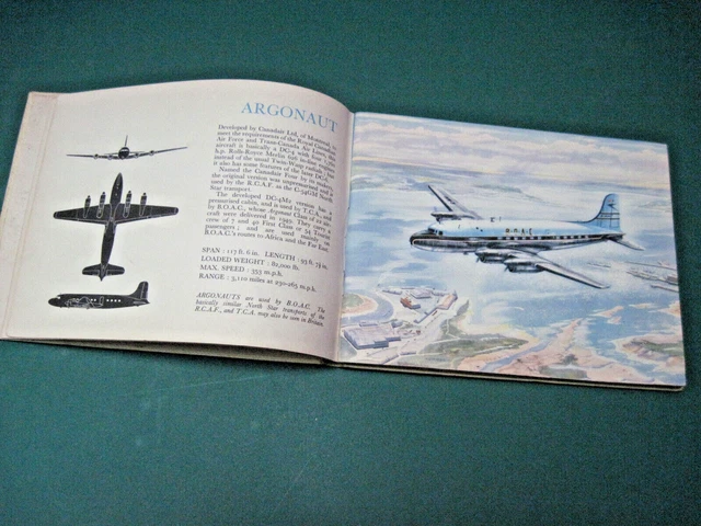 'KNOW YOUR AIRLINERS' by Shell Mex & BP Ltd - 1960s colour picture book ...