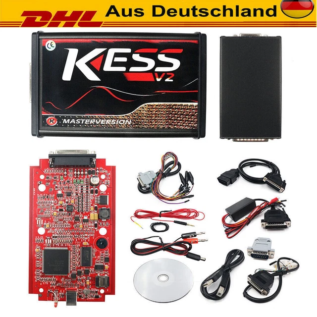 KESS V2 V5.017 ECU Tuning Kit Completo Programmatore VERSIONE Master UE ...