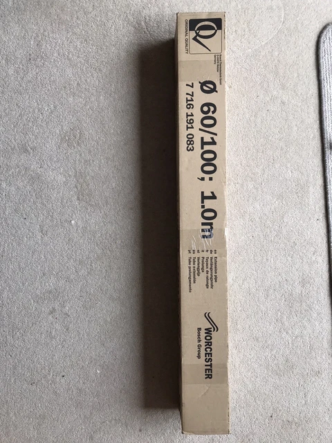 WORCESTER BOSCH 60/100 1m flue extension 7716191083 £24.00 - PicClick UK