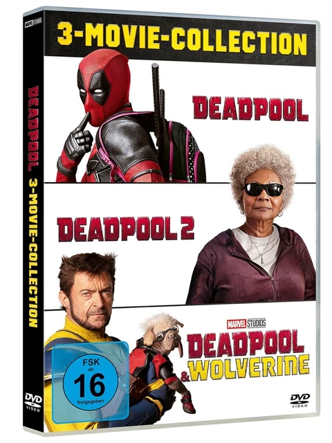 DEADPOOL 1 + 2 & Wolverine - 3-Movie-Collection - DVD / Blu-ray / 4k ...