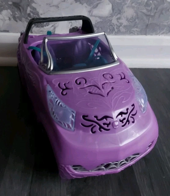 MONSTER HIGH CAR Scaris City Of Frights Purple Convertible Playset ...