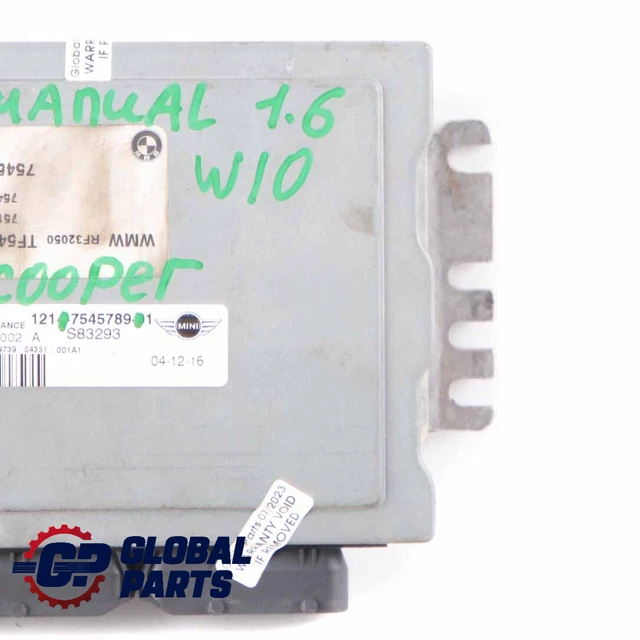 MINI COOPER R50 R52 R53 W10 116HP Engine ECU Control Unit DME 7545789 ...