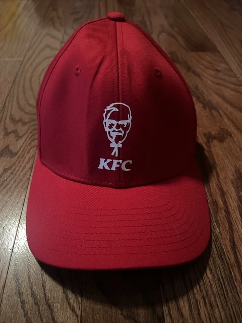 KFC KENTUCKY FRIED Chicken Fast Food Employee's Black Mesh Hat Cap ...