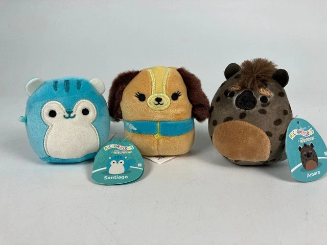 LOT OF 3 Squishmallows Santiago Amaro Disney Micromallows Set ...