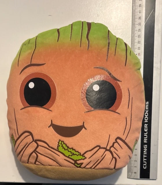 TY MARVEL GUARDIANS of The Galaxy baby Groot Plush Cushion/soft Toy £5. ...