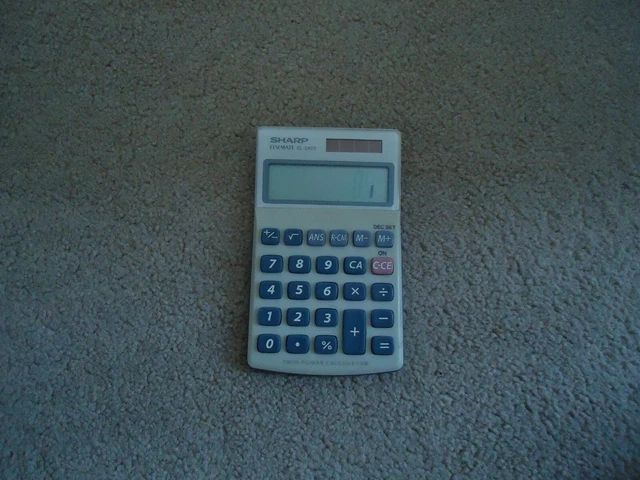 SHARP ELSI MATE El-24Os Twin Power Calculator £1.50 - PicClick UK