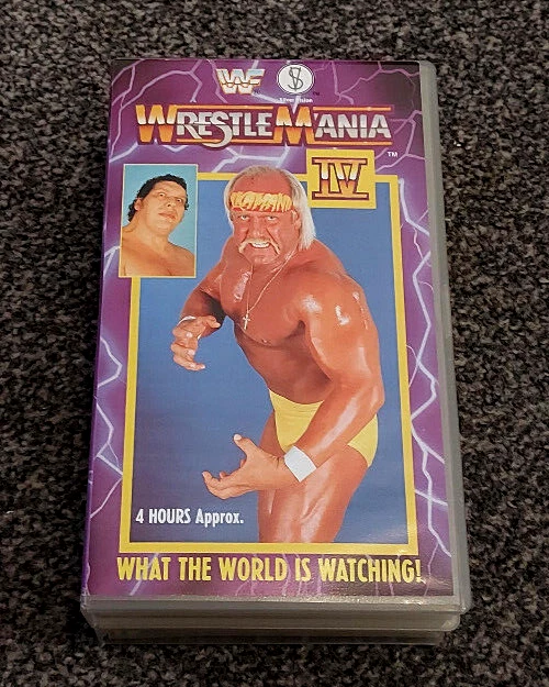 WWF/WWE WRESTLEMANIA IV (4) Hulk Hogan Pal Vhs Video Silver Vision Wrestling £10.00 - PicClick UK