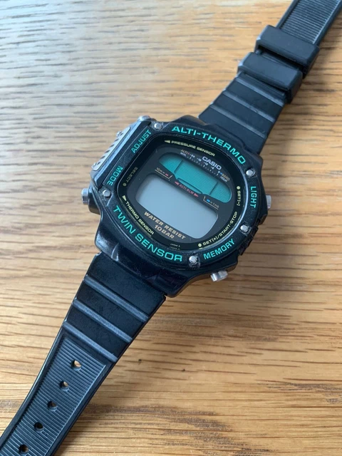 RARE VINTAGE CASIO Twin Sensor Gents Sports Watch,Model 960-Alt-6000 £ ...