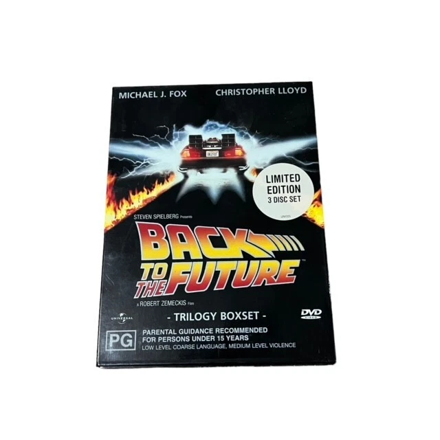 BACK TO THE Future Trilogy Boxset DVD Michael J Fox Region 4 Action ...