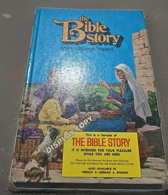 BIBLE STORY VOLUME 1 Arthur S Maxwell Display Copy Hardcover Book Kids ...