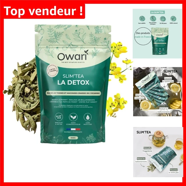 OWARI SLIM TEA - Thé Détox Naturel 100g pour Cure de 15 Jours en France ...