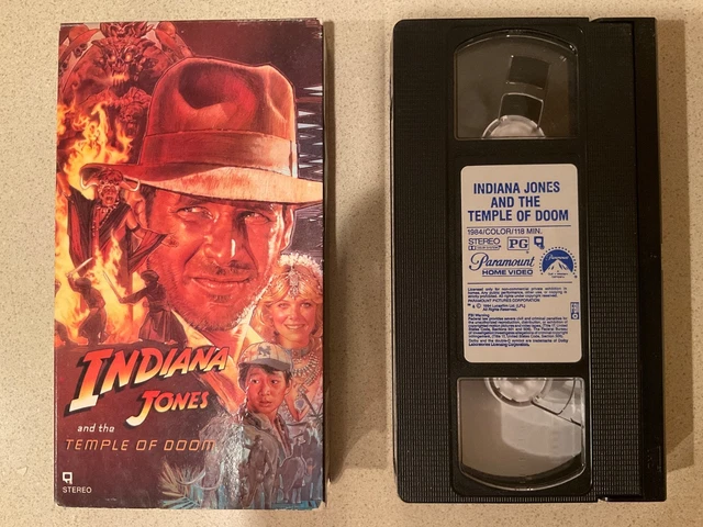 INDIANA JONES AND the Temple of Doom (VHS, 1986) Harrison Ford £5.33 ...