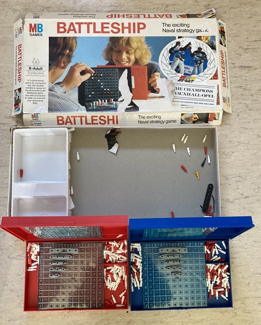 VINTAGE MB GAMES Battleship Naval Strategy Game 1975 Retro Board Game ...