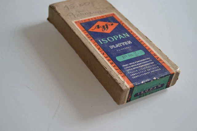 12 PLAQUES PHOTO Anciennes Agfa Isopan Pan Chromatiques 6 / 13 Ff 4121 ...