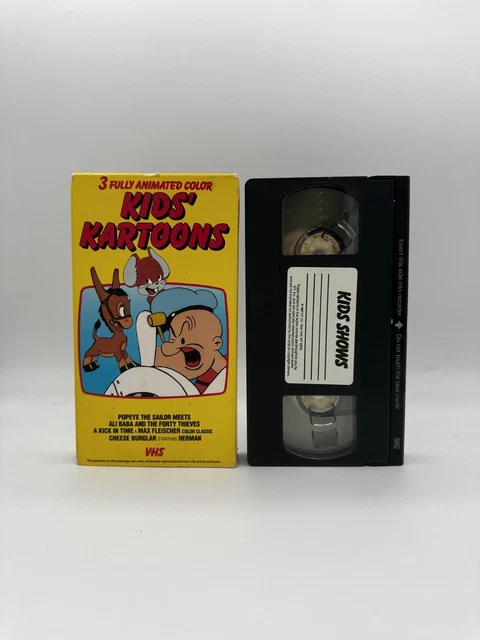 KIDS' KARTOONS (VHS, 1987) Popeye A Kick In Time £5.43 - PicClick UK