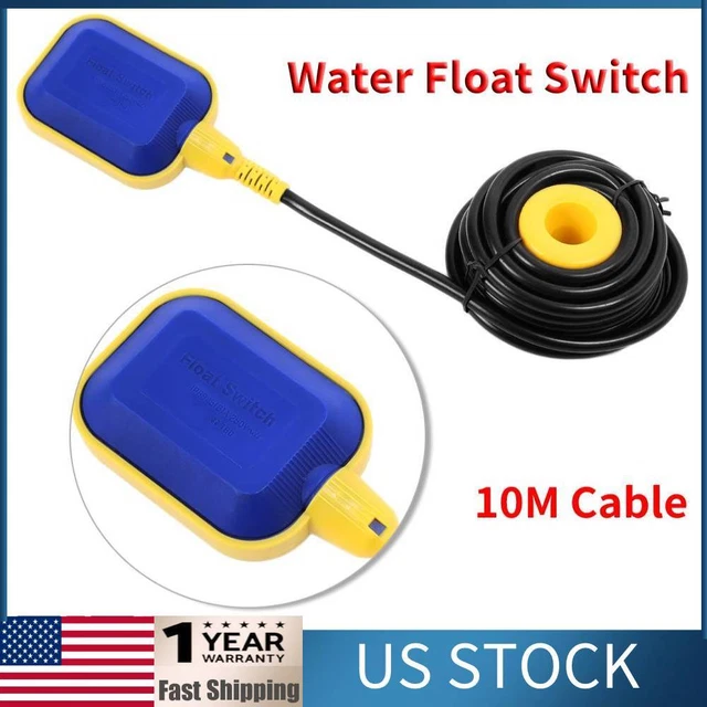 FLOAT SWITCH 10M Water Tank Level Controller Sensor Fluid Contractor ...