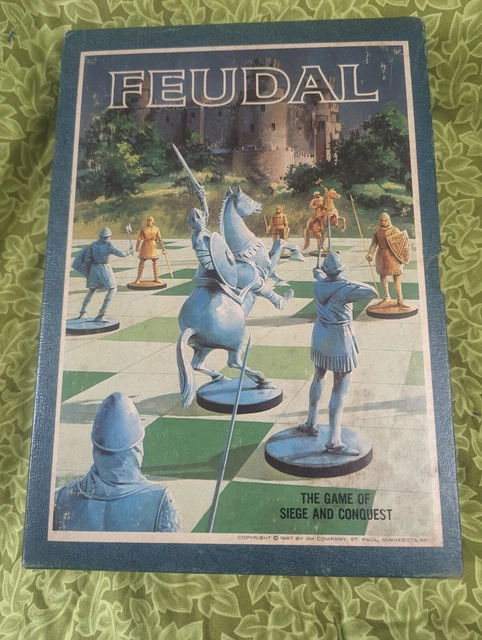 VINTAGE 1967 - FEUDAL Siege & Conquest - 3M Bookshelf Games Board Game ...