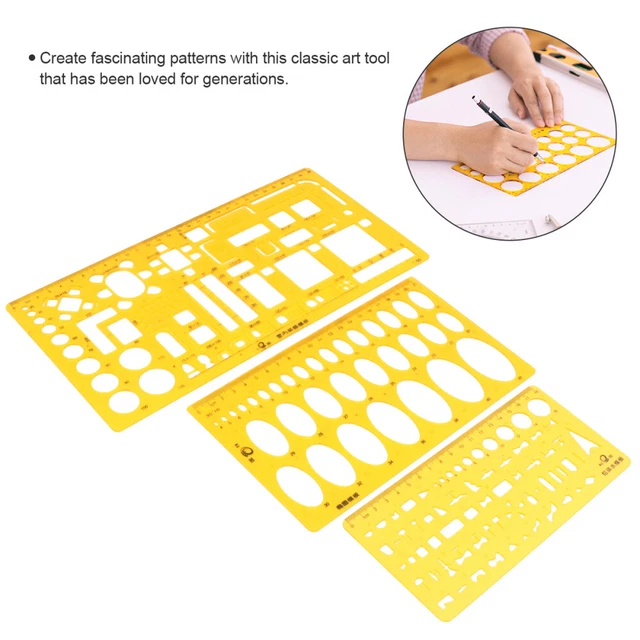 RULER CIRCLE OVAL Template Ellipse Drafting Templates Drawing £11.45 ...