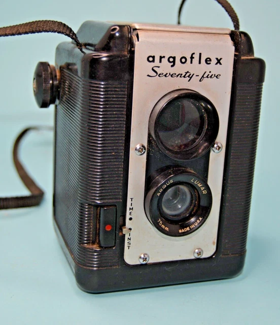 VINTAGE ARGUS ARGOFLEX 75 box camera Lumar 75mm lens $15.00 - PicClick
