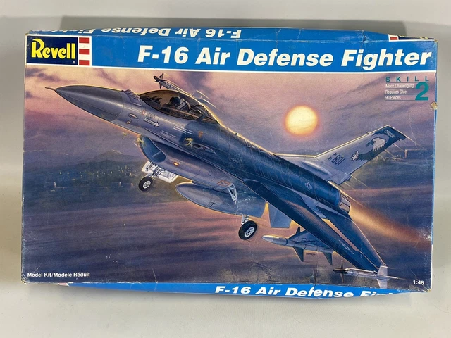 REVELL F-16 AIR Defense Fighter Jet Airplane Model Kit 1:48 Fighting ...