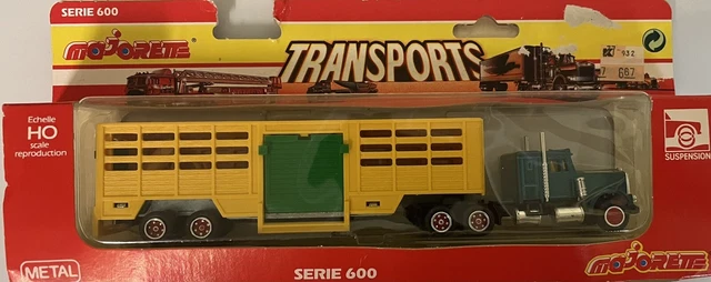 MAJORETTE #614 SERIE 600 Transporters Kenworth Cattle Transporter Ho ...