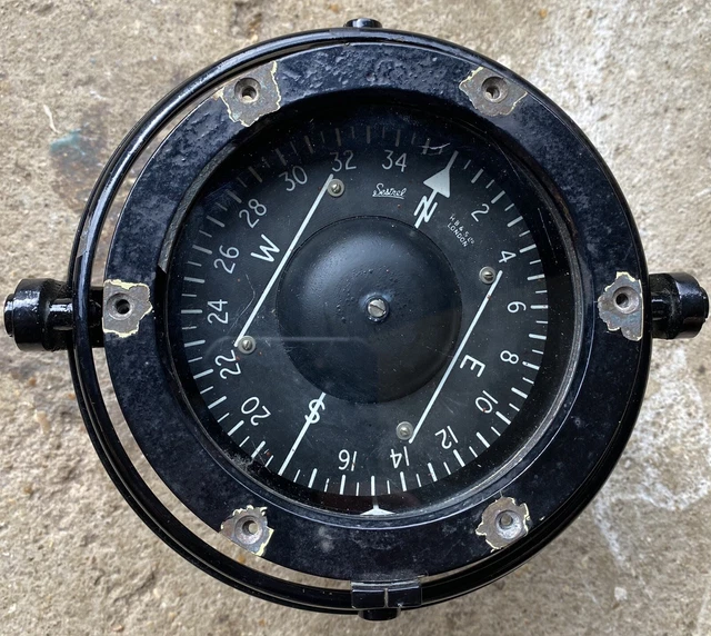 ANTIQUE SESTREL MARINE Compass By H Browne & Son £100.00 - PicClick UK