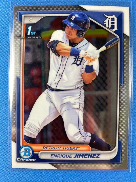 BASEBALL ENRIQUE JIMENEZ #BCP-31 RC 1st 2024 Bowman Chrome Detroit ...