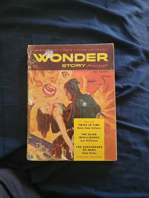 1951 WONDER STORY Annual Pulp Fiction Magazine Jack Williamson £4.81 ...