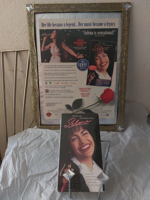 SELENA QUINTANILLA A promotional poster and vhs of selena the original ...