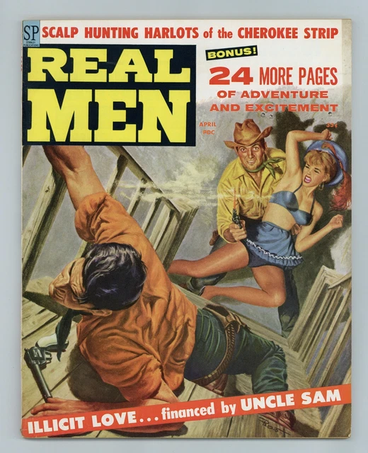 REAL MEN MAGAZINE Vol. 4 #4 FN- 5.5 1959 Low Grade £7.64 - PicClick UK
