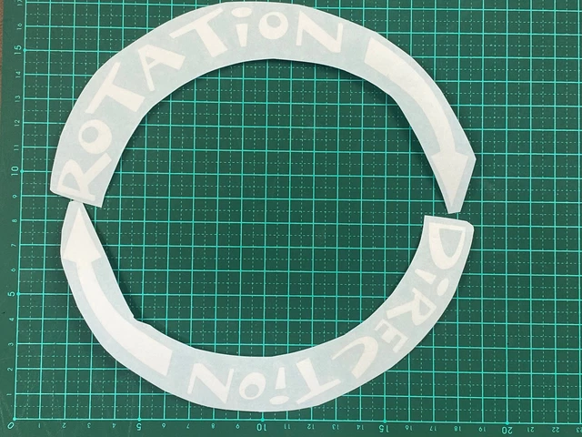 OLD SCHOOL BMX decals stickers fusion rotation direction white rub on ...