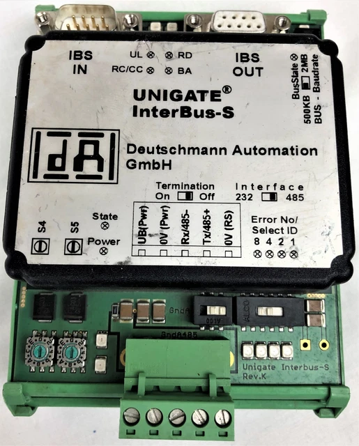 DEUTSCHMANN AUTOMATION UNIGATE INTER BUS-S, RS232/485-IB 8 Byte ...