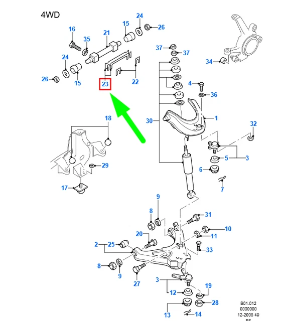 FORD RANGER MK2 washer for front suspension 4.0mm 1454945 NEW £23.21 ...