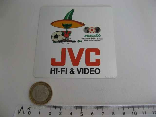 JVC HI FI Video Mexico 1986 World Football Sticker Sticker Sticker Rare ...