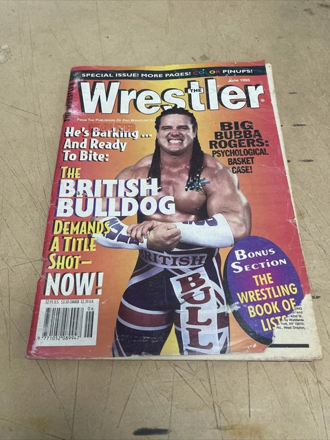 ORIGINAL WWF WCW Retro The Wrestler Wrestling Magazine 1995 British ...