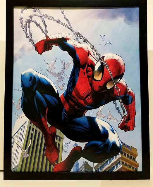 ULTIMATE SPIDER-MAN BY Mark Bagley 11x14 FRAMED Marvel Comics Art Print ...