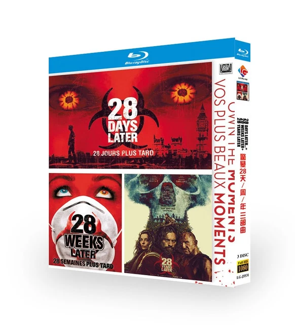 28 DAYS/WEEKS/YEARS LATER Horror Movie Trilogy 3-Discs 1080P All Region ...