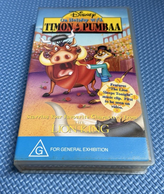 DISNEY ON HOLIDAY with Timon and Pumbaa VHS $14.95 - PicClick AU