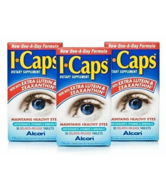 ICAPS - EYE and Vision Health Vitamin & Mineral 90 Tablets (3x 30) £34. ...