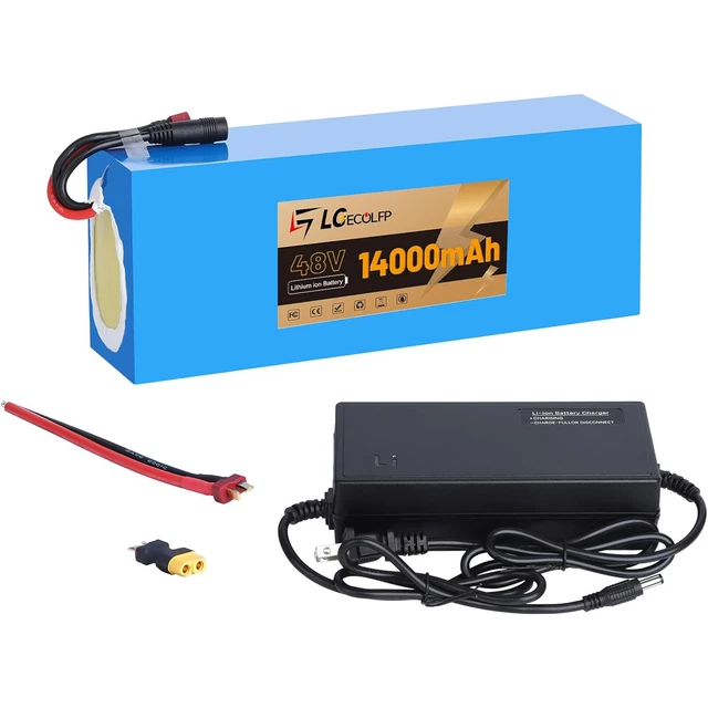 48V EBIKE BATTERY Li-ion 14AH 16AH Lithium Battery Pack with 3A Charger ...