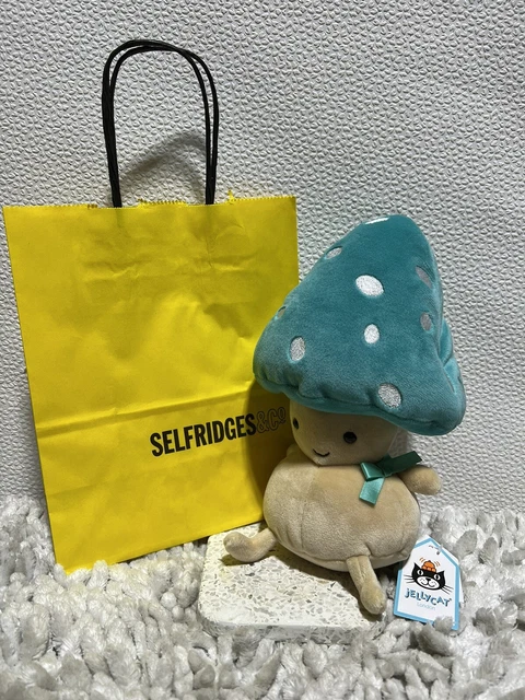 New Jellycat Fun Guy Bertie Blue Beige Soft Toy Comforter Mushroom Fun Guy Bnwt £4999 Picclick Uk
