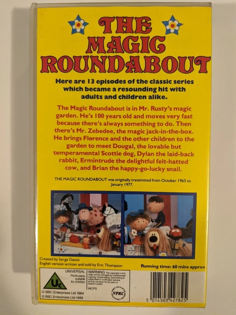 THE MAGIC ROUNDABOUT Original Classic Animated (VHS) Tested Working TV ...