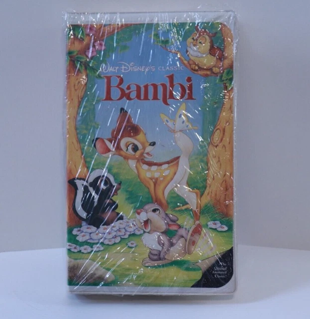 WALT DISNEY BAMBI VHS Video Tape Black Diamond Classic Clamshell Case ...