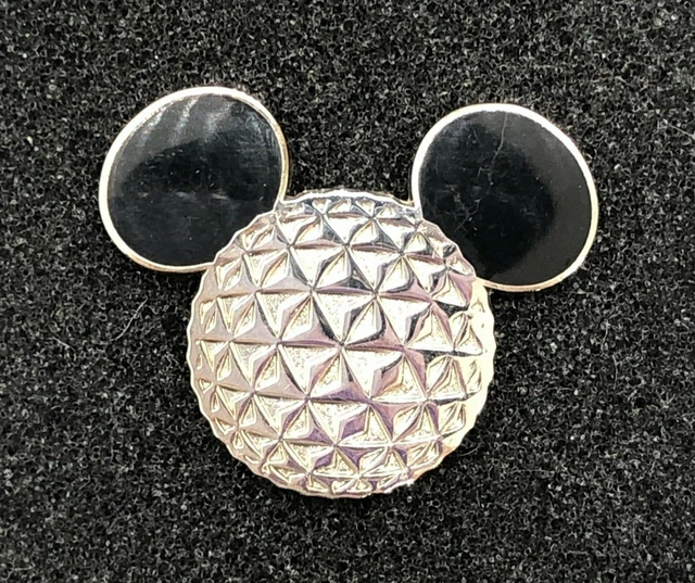 MICKEY MOUSE HEAD Epcot Spaceship Earth Icon Walt Disney World Pin Ears ...