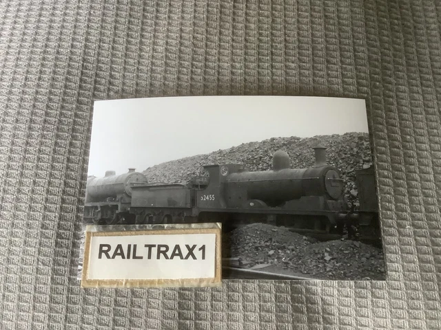 RAILWAY STEAM PHOTOGRAPH - 52455 At Agecroft Shed. (Vintage Darkroom ...