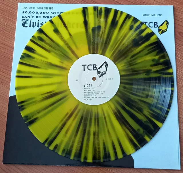ELVIS PRESLEY ELVIS' Witchcraft Album VINYLE JAUNE/NOIR LP TCB RECORDS ...