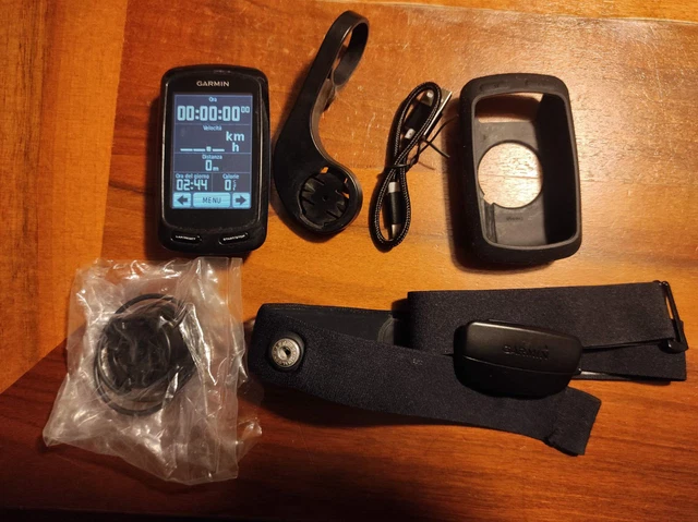 GARMIN EDGE 800 Ciclocomputer GPS con Mappa Topografica e Fascia Cardio ...