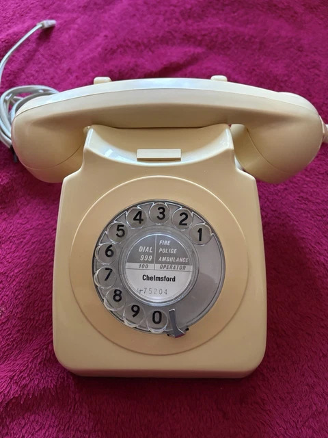 ORIGINAL 1980S GPO Rotary Dial Telephone £1.16 - PicClick UK