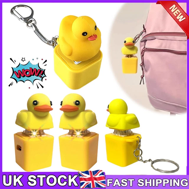 DUCK KEYCHAIN,DUCKYS QUACKING Fidget,Quacking Duck Keychain,Duck Keyboard CQ £5.00 - PicClick UK