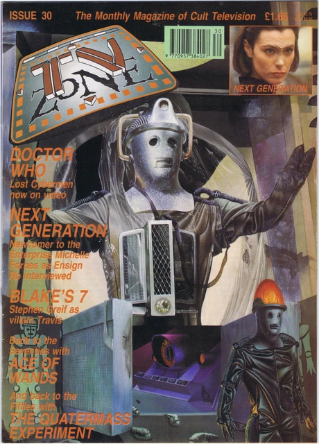 TV ZONE MAGAZINE DR WHO Cyberman Blake's 7 Star Trek Next Generation ...